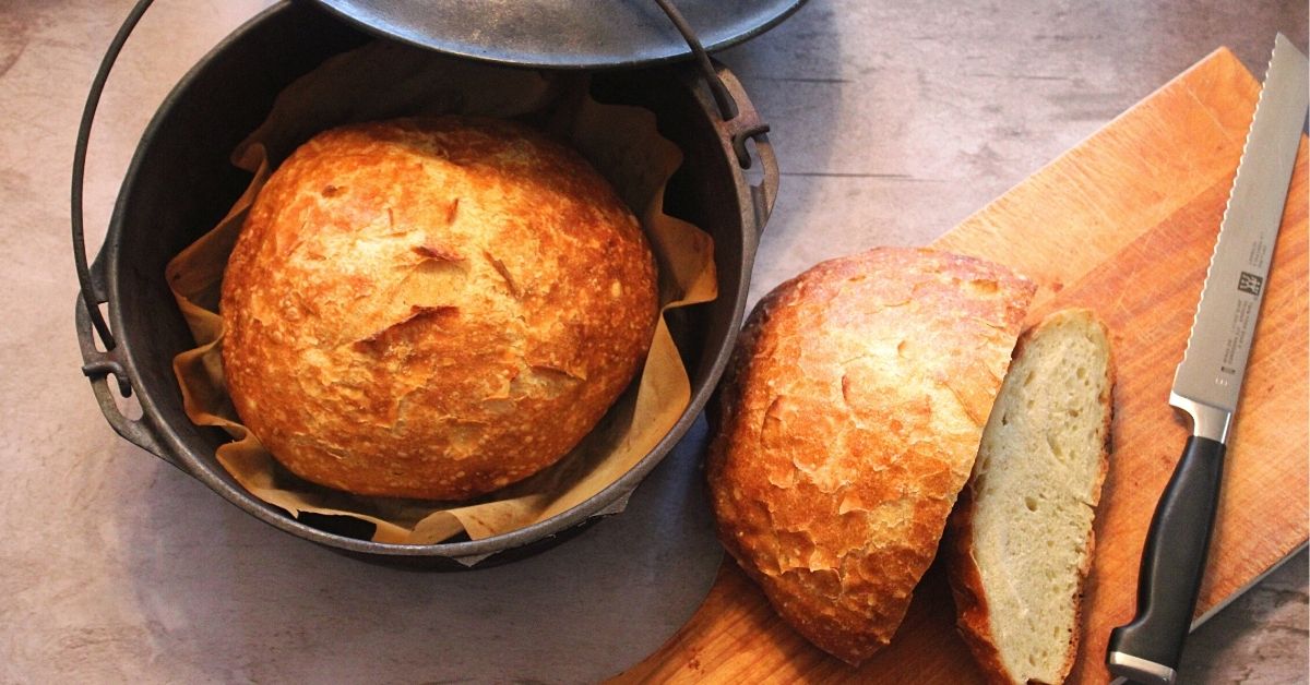 No-Knead Artisan Bread - Forever Young Goods and Eats