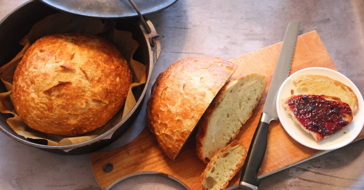 No-Knead Artisan Bread - Forever Young Goods and Eats