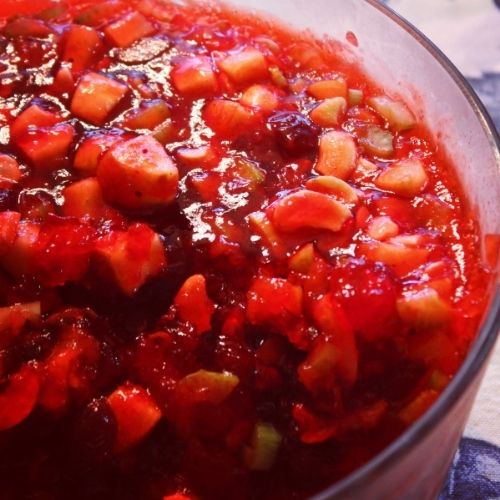 Red Jello Salad - Forever Young Goods and Eats