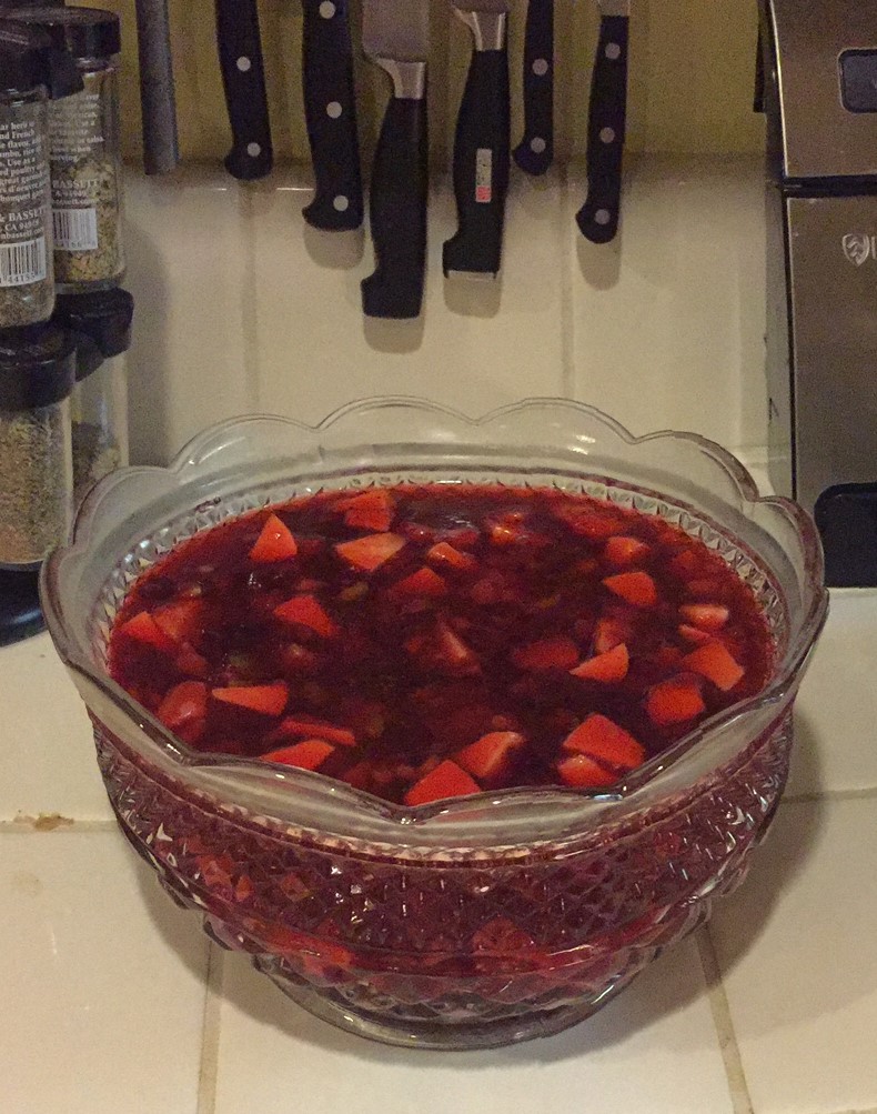 Red Jello Salad - Forever Young Goods and Eats